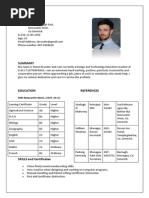 LCVP Sample CV | PDF | Behavior Modification | Learning