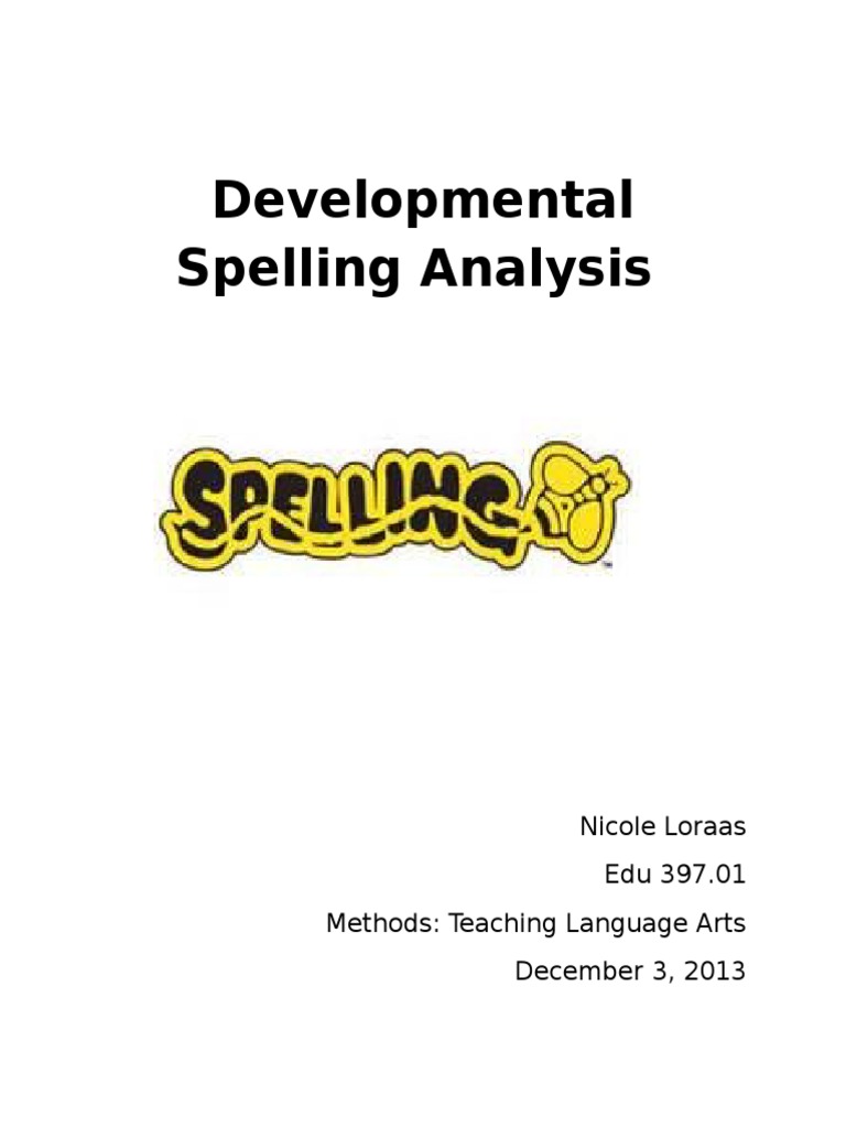 Developmental Spelling Analysis | PDF | Orthography | Reading Comprehension