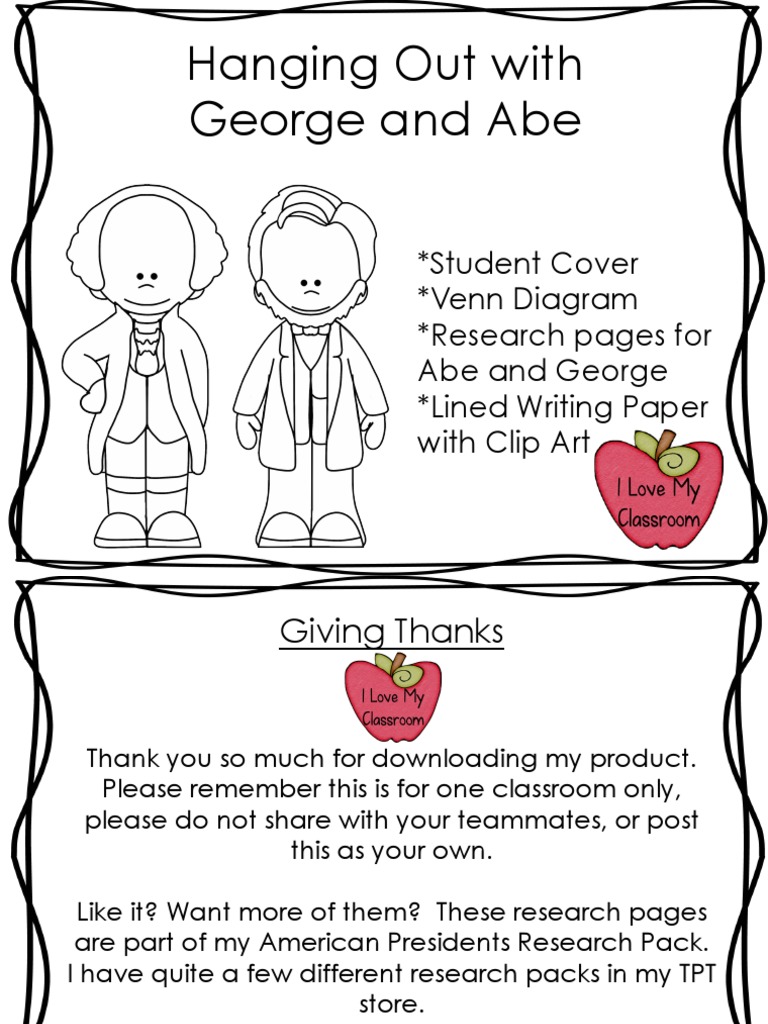 George & Abe Venn Diagram Pack | PDF