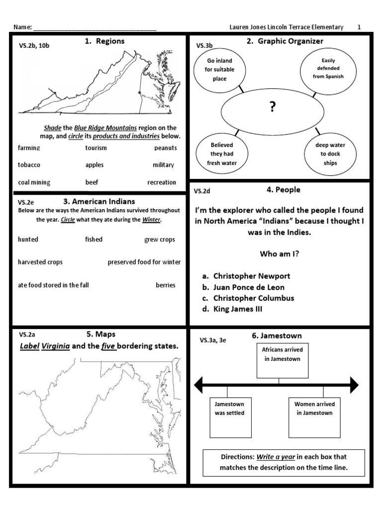 Virginia History: Jamestown & Regions | PDF