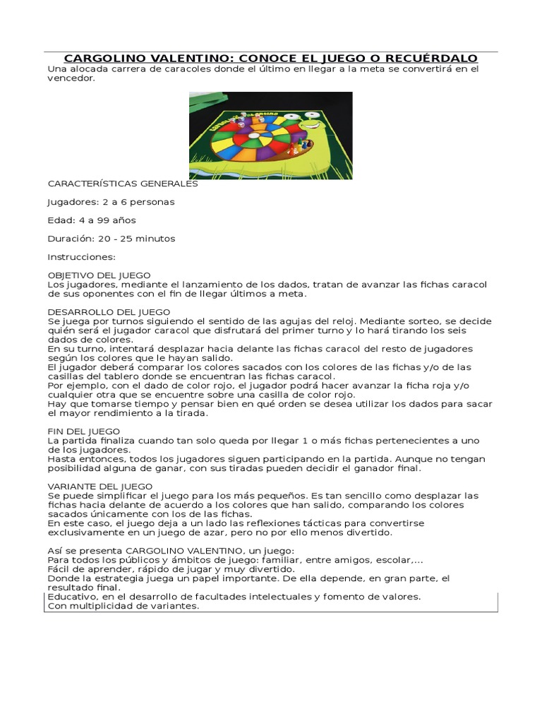 Cargolino Valentino | PDF