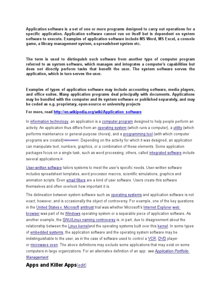 Application Software | PDF | Application Software | Mass Media