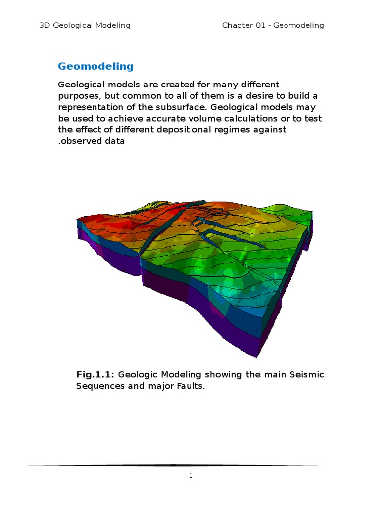 Chapter 01 - Geomodeling | PDF | Geology | Scientific Modeling