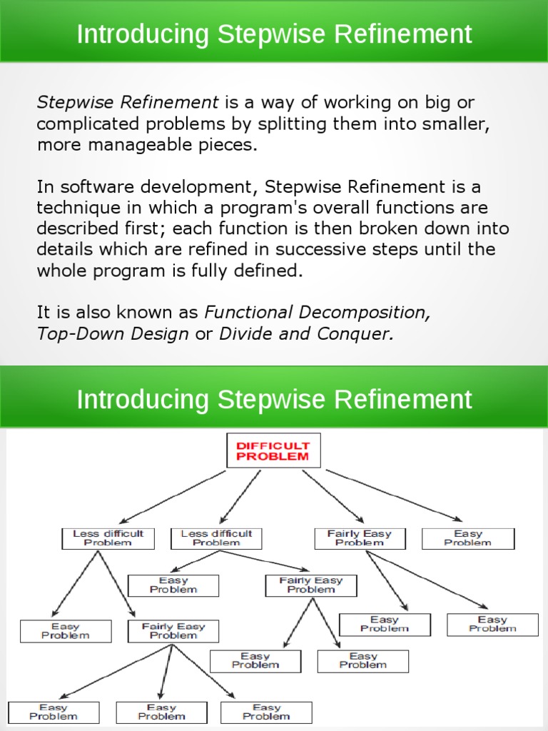 Stepwise Refinement | PDF | Top Down And Bottom Up Design | Neuropsychology