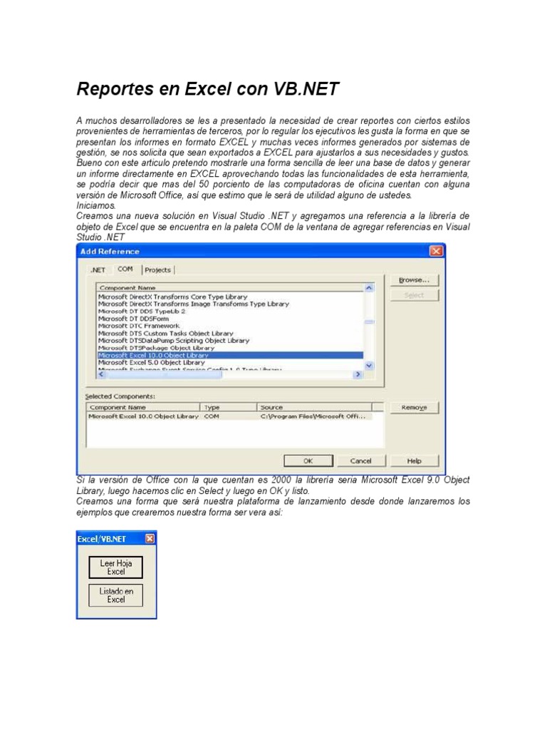 Reportes en Excel Con VB | PDF | Microsoft Excel | Microsoft