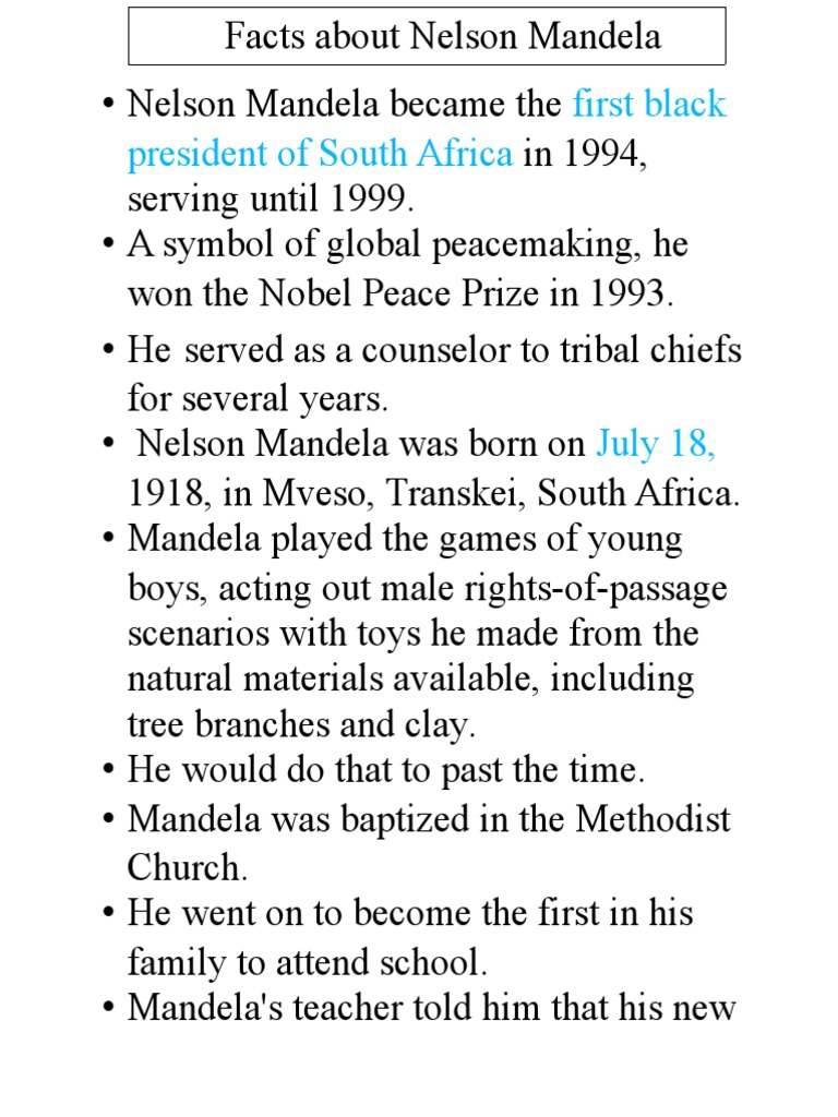 Nelson Mandela | PDF | Nelson Mandela