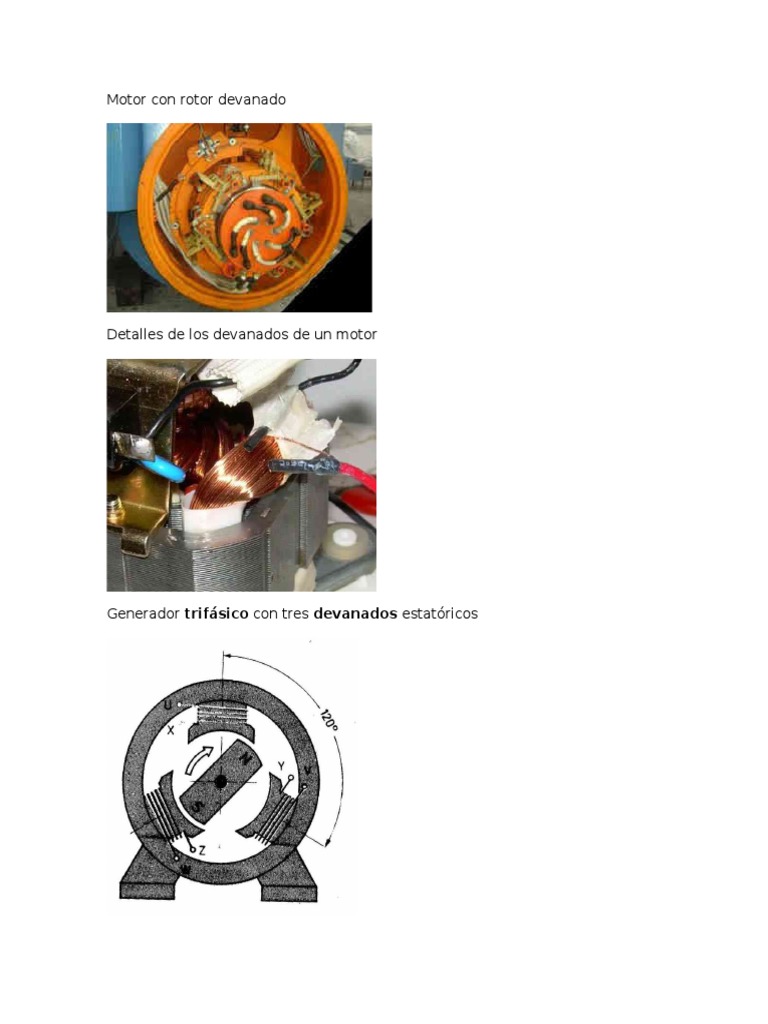 Motor Con Rotor Devanado | PDF | Componentes eléctricos | Máquinas