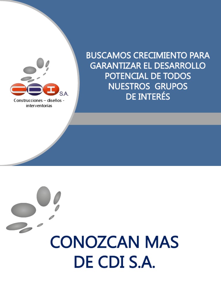 Brochure CDI S.A | PDF | Automatización | Ingenieria Eléctrica