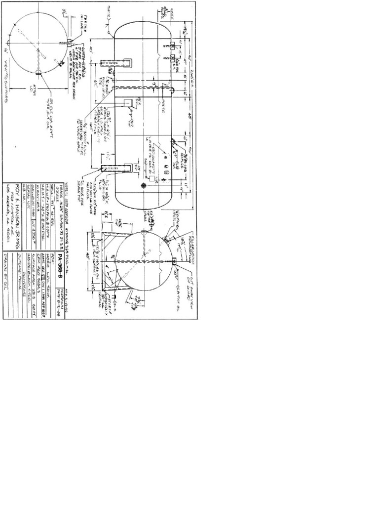 Sump Tank Drawing | PDF