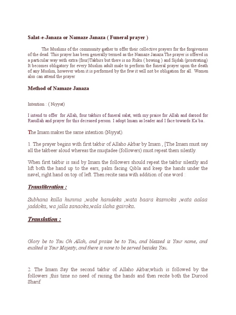 Salat | PDF | Takbir | Prayer