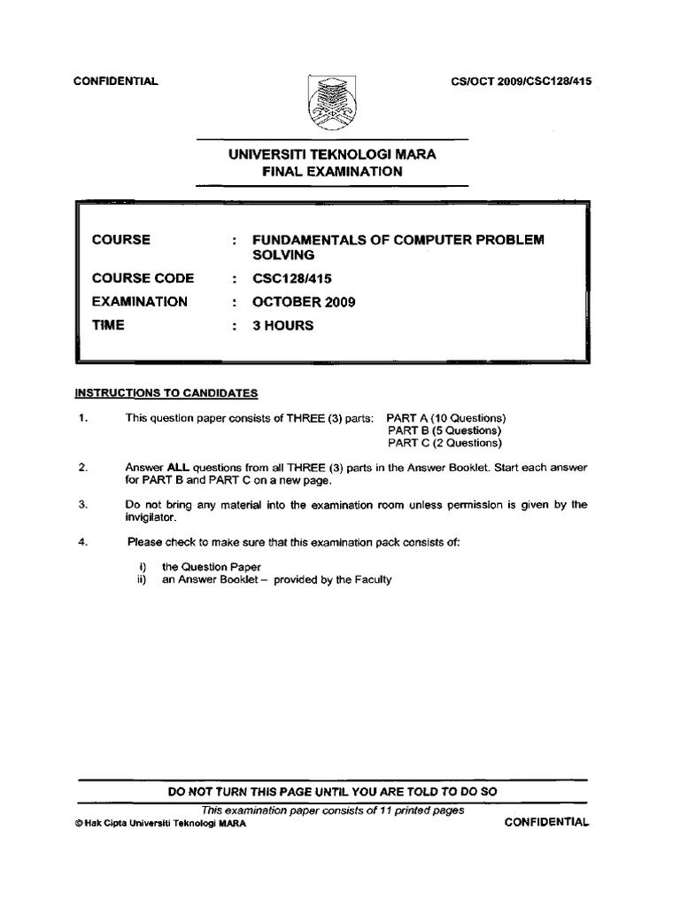 CSC128 CSC415 | PDF | Control Flow | Array Data Structure