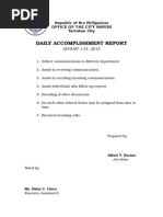 Job Order Accomplishment Report | PDF