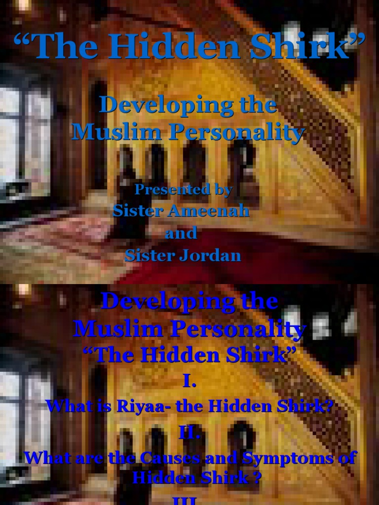 Riya: Showing-Off The Hidden Shirk | PDF | God In Islam | Tawhid