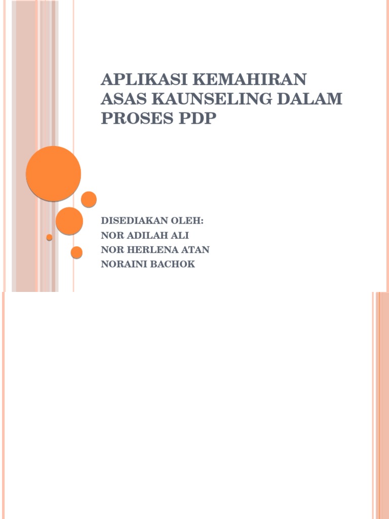 Aplikasi Kemahiran Asas Kaunseling Dalam Proses PDP | PDF