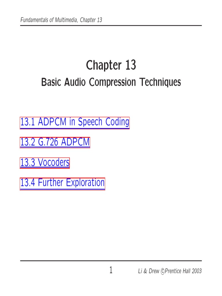 An In-Depth Look at Basic Audio Compression Techniques | PDF ...