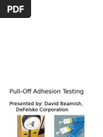 Pull Off Testing Procedure | PDF | Adhesive | Specification (Technical ...