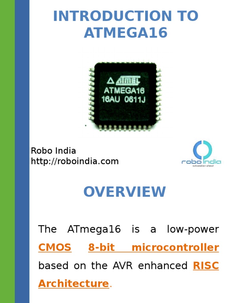 ATmega16 Microcontroller Guide | PDF | Microcontroller | Analog To Digital Converter