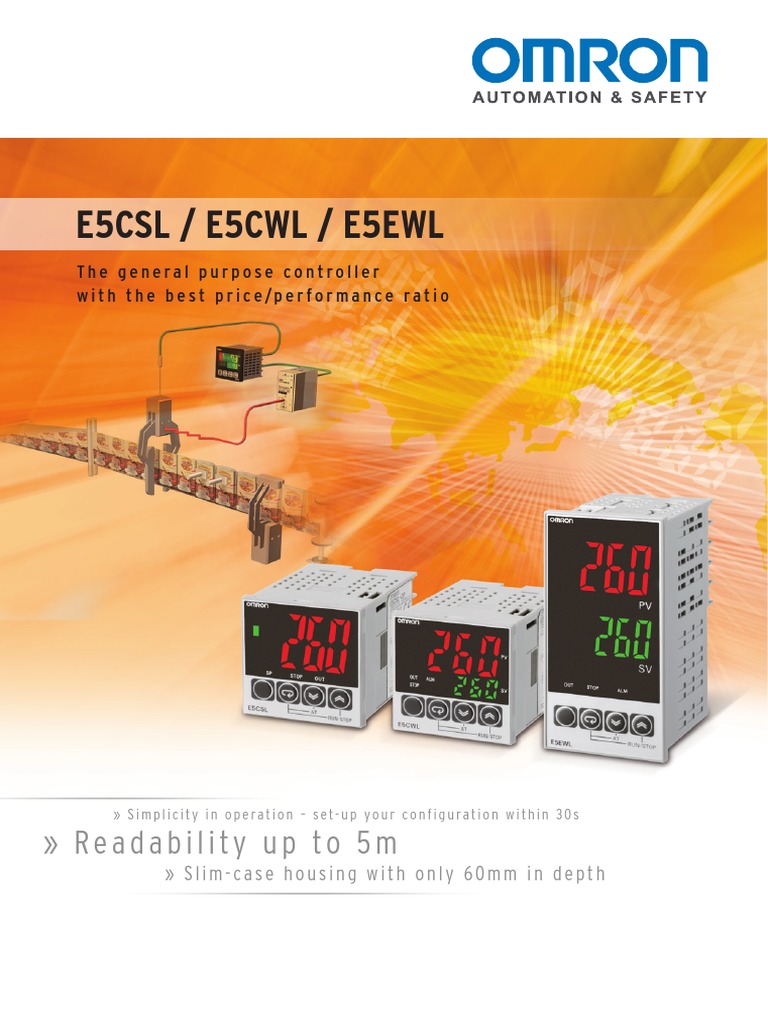 E5Csl / E5Cwl / E5Ewl: Readability Up To 5m | PDF | Relay | Thermocouple