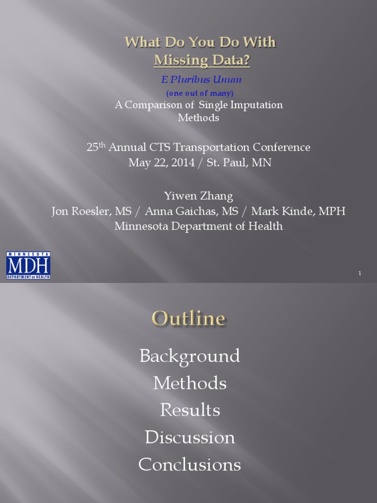 What Do You Do With Missing Data? | PDF | Regression Analysis | Statistical Inference