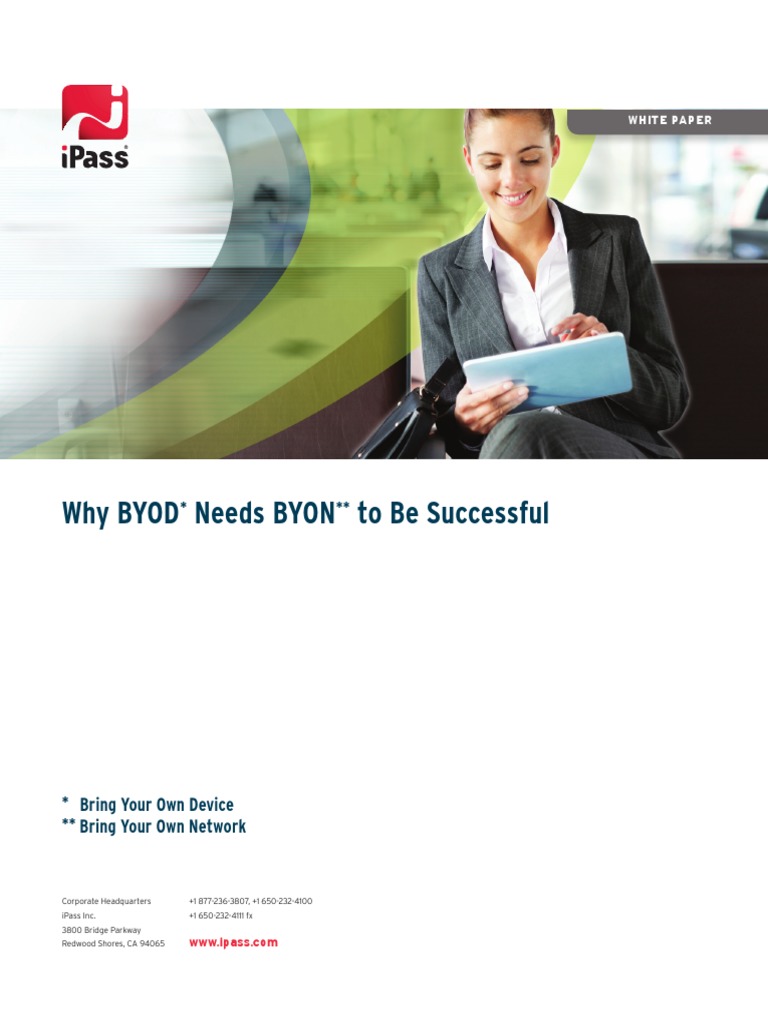 Whitepaper Ipass BYON | PDF | Mobile Device | Internet Access