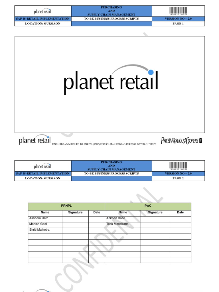 MM BBP For Sap Is Retail Implementation | PDF | Retail | Distribution ...
