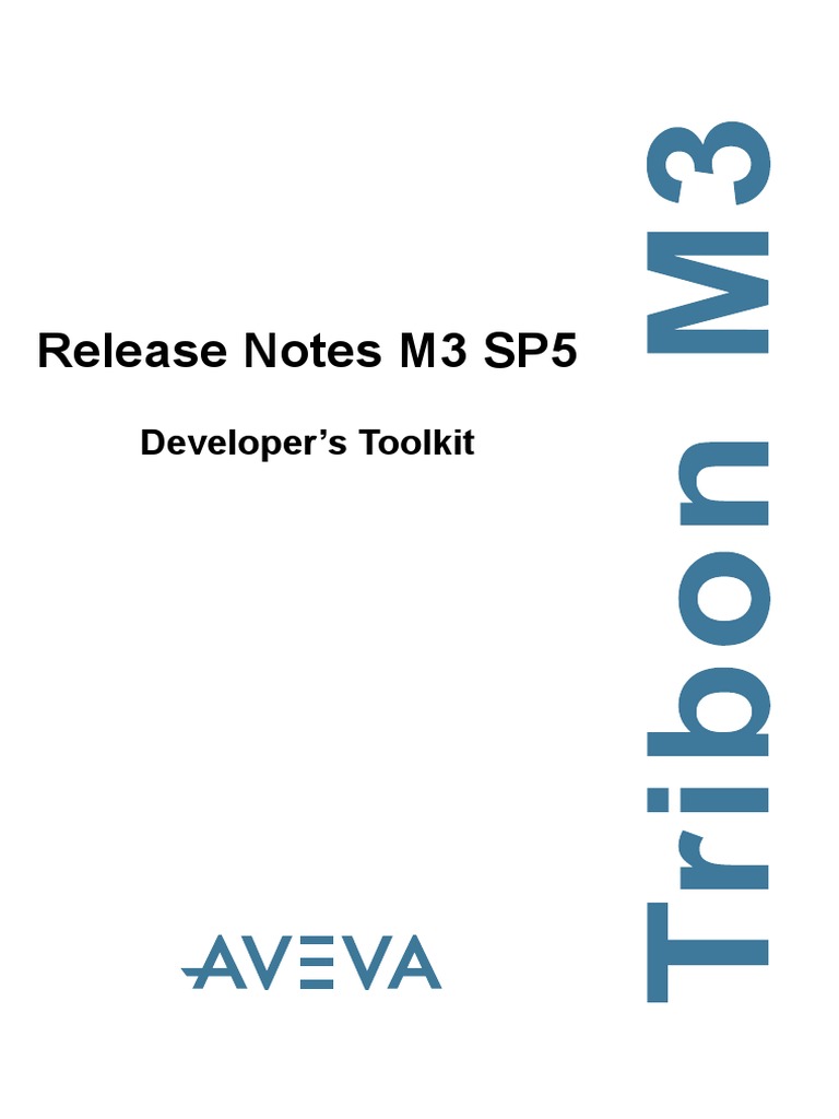Release Notes M3 SP5: Developer's Toolkit | PDF | Areas Of Computer ...
