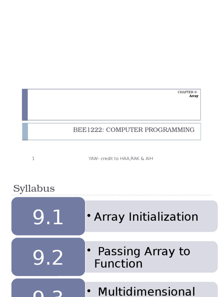 Chapter 9 Array | Download Free PDF | Array Data Structure | String ... Chapter 9 Array | Download Free PDF | Array Data Structure | String ...