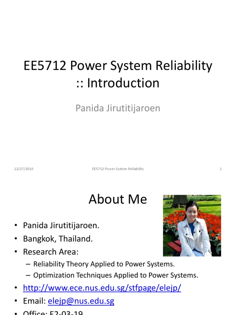 System Reliability | PDF | Electric Power Transmission | Reliability ...