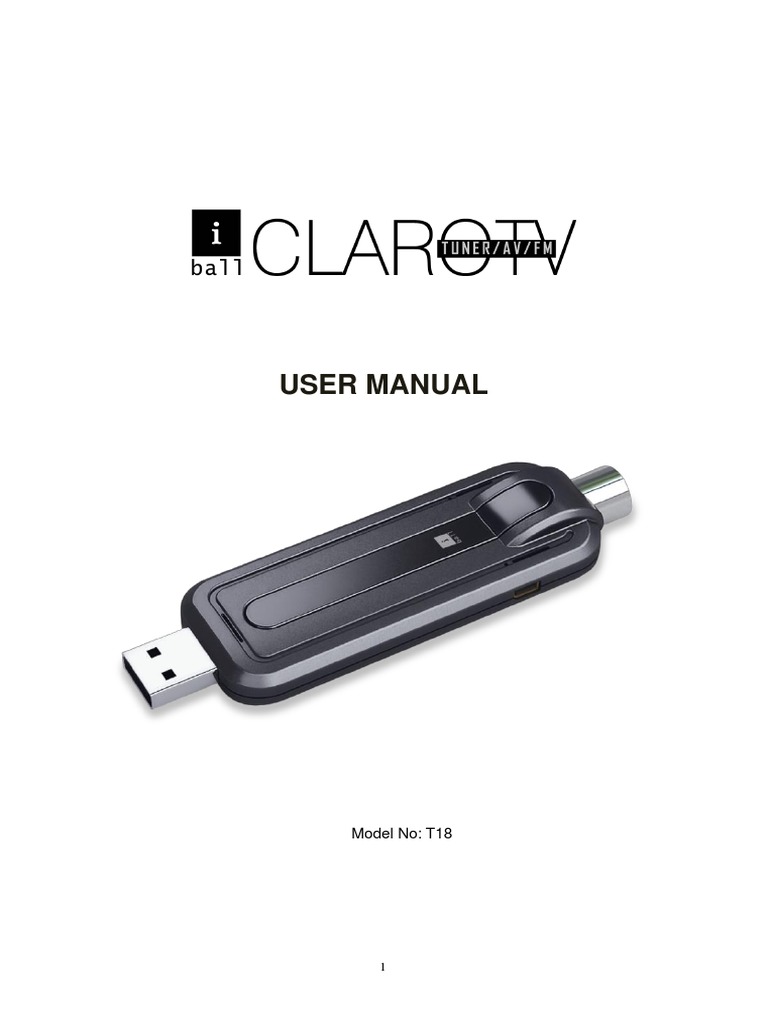 Iball Claro TV T18 User Manual PDF | PDF | Icon (Computing) | Video