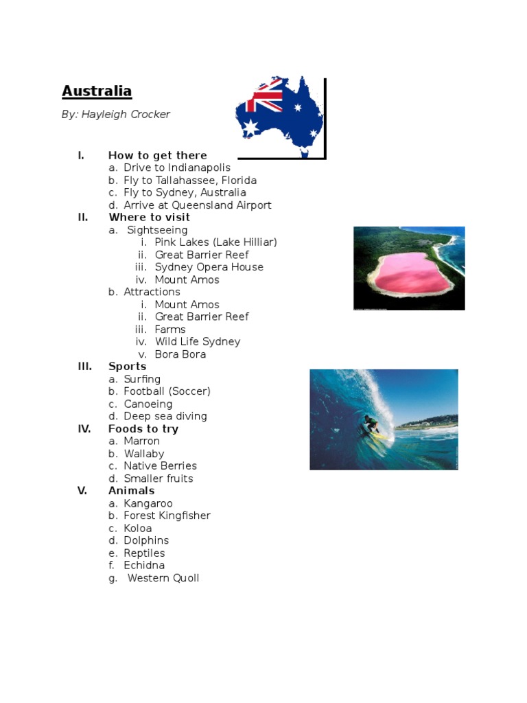 Trip To Australia | PDF