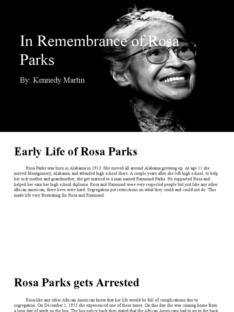 Back History Month Presentation | PDF | Rosa Parks | Civil Rights And ...