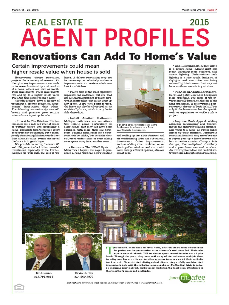 Real Estate Agent Profiles 2015 | PDF | Hvac | Air Conditioning