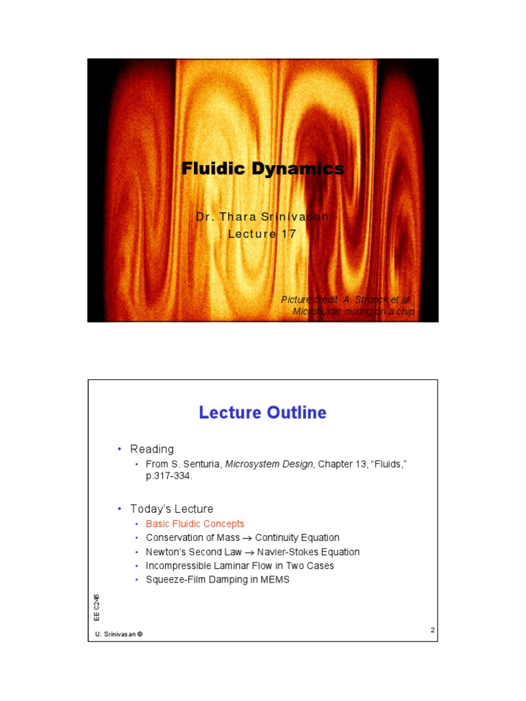 Oscillating Couette Flow Fluid Dynamics Handouts | PDF | Navier–Stokes Equations | Fluid Dynamics