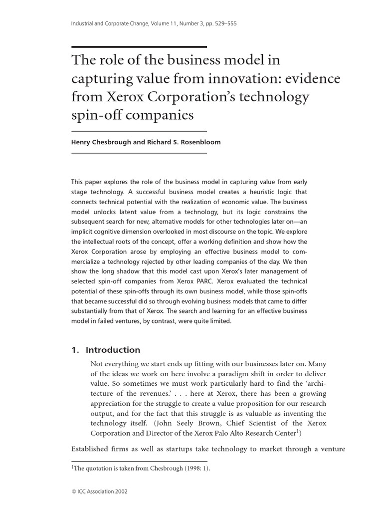 Harvard Business Review Working Papers - Business Models | PDF ...