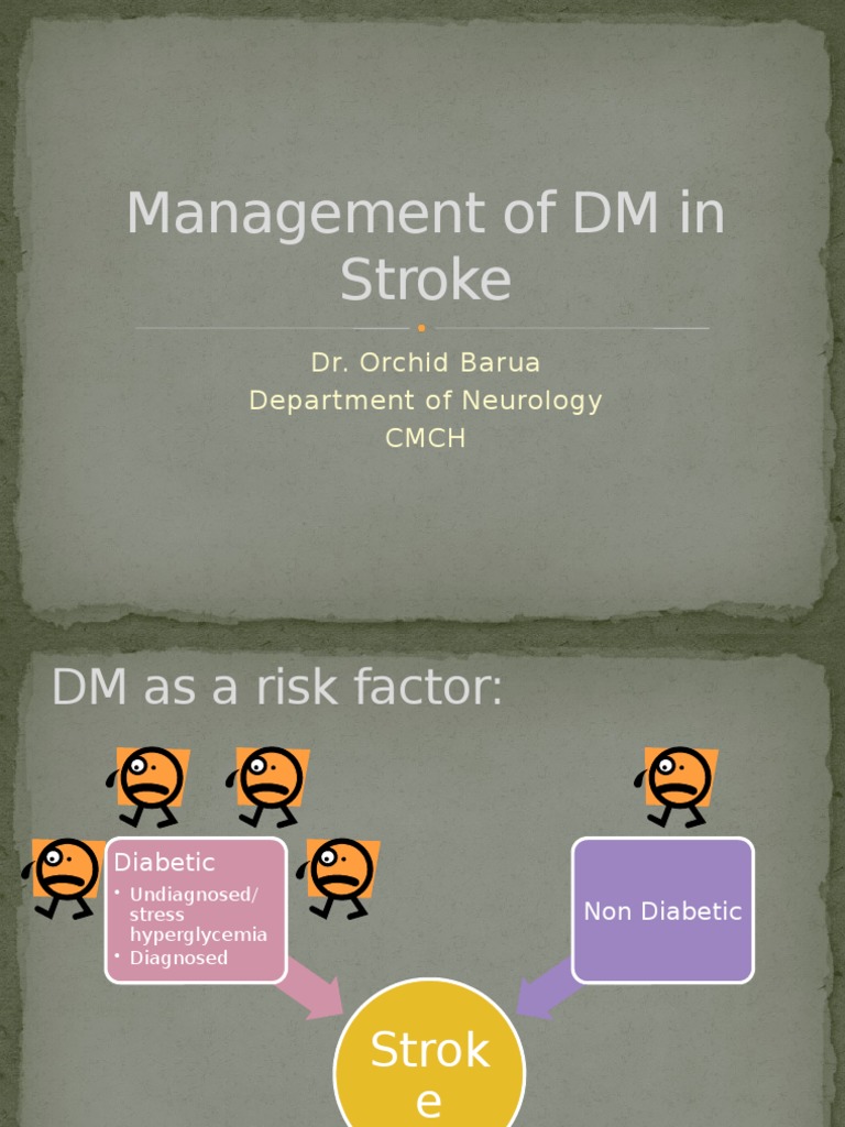 Management of DM in Stroke | PDF | Stroke | Hyperglycemia
