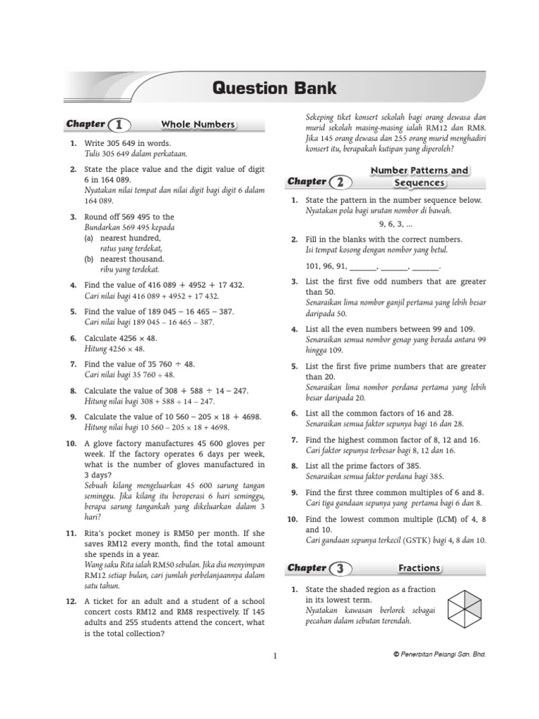 Mathematics Form 1 | PDF