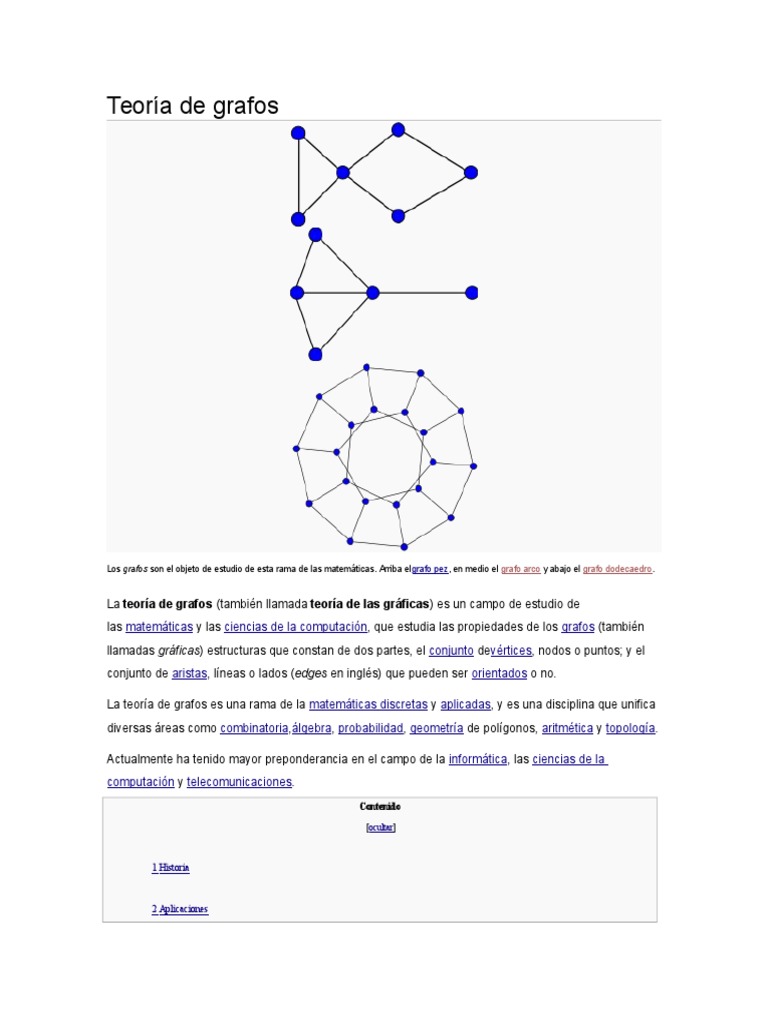 Teoría de Grafos | Teoría de gráficas | Relaciones matemáticas