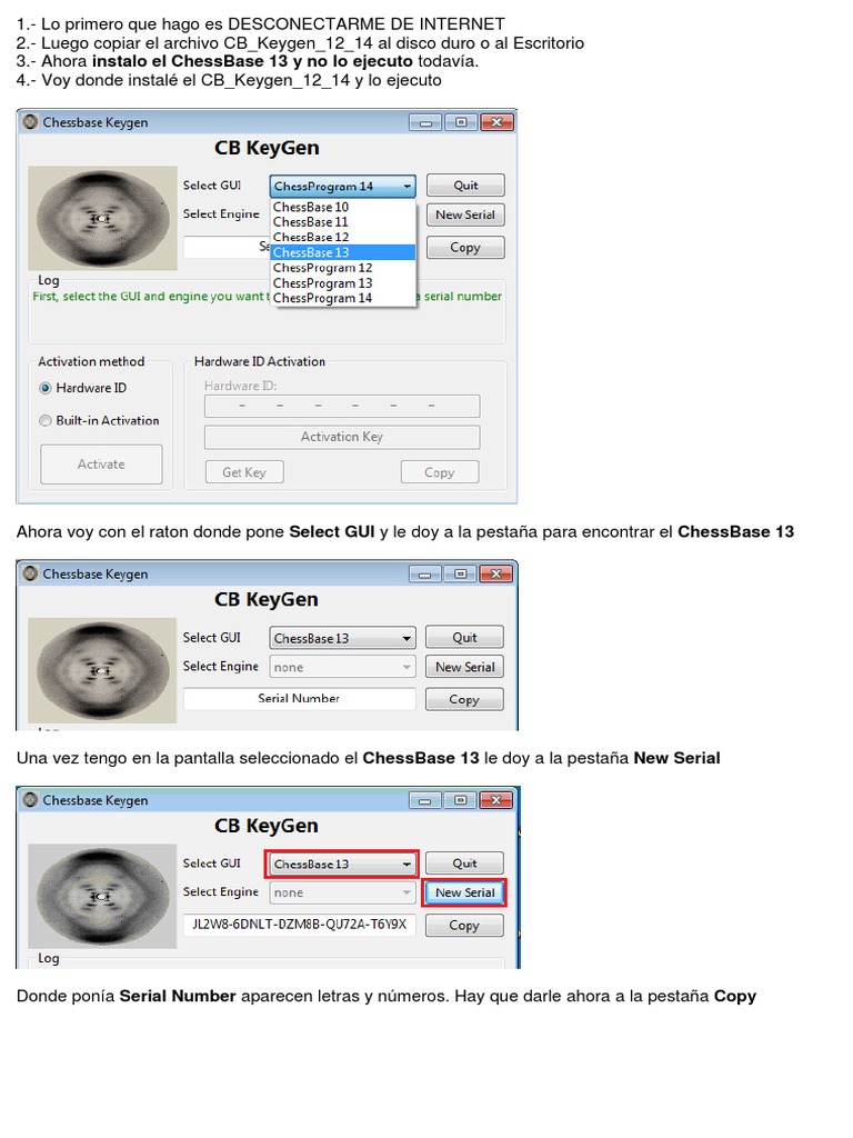 Como Activar ChessBase 13 Con CB - Keygen - 12 - 14 | PDF