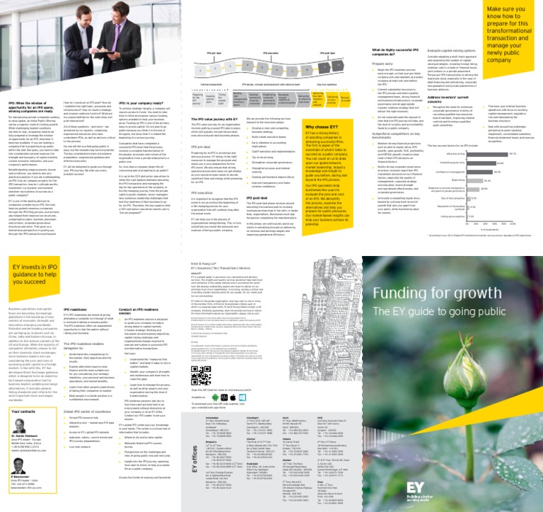 EY Funding For Growth The EY Guide To Going Public | PDF | Initial ...