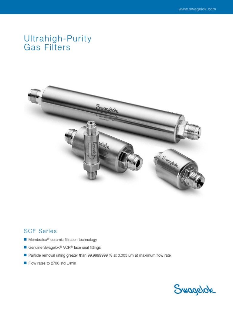 Swagelok Gas Filters Ultra High Putity | Filtration | Pounds Per Square ...
