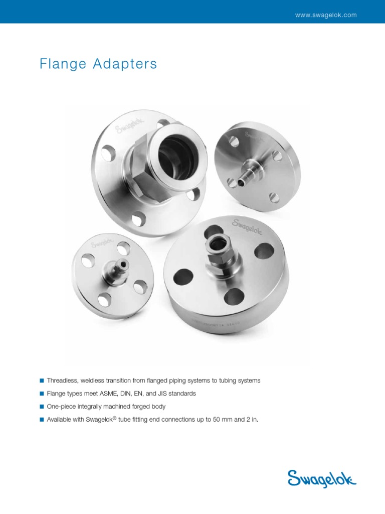 Swagelok Flange Adapters | Pipe (Fluid Conveyance) | Building Materials