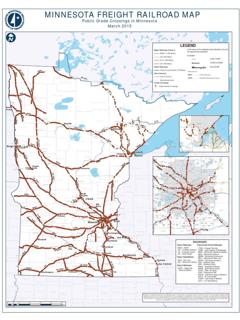 Carte des chemins de fer du Minnesota | PDF | Infrastructure ...