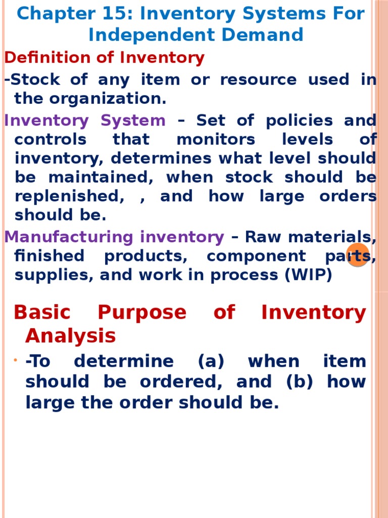 Definition of Inventory | PDF | Inventory | Production And Manufacturing