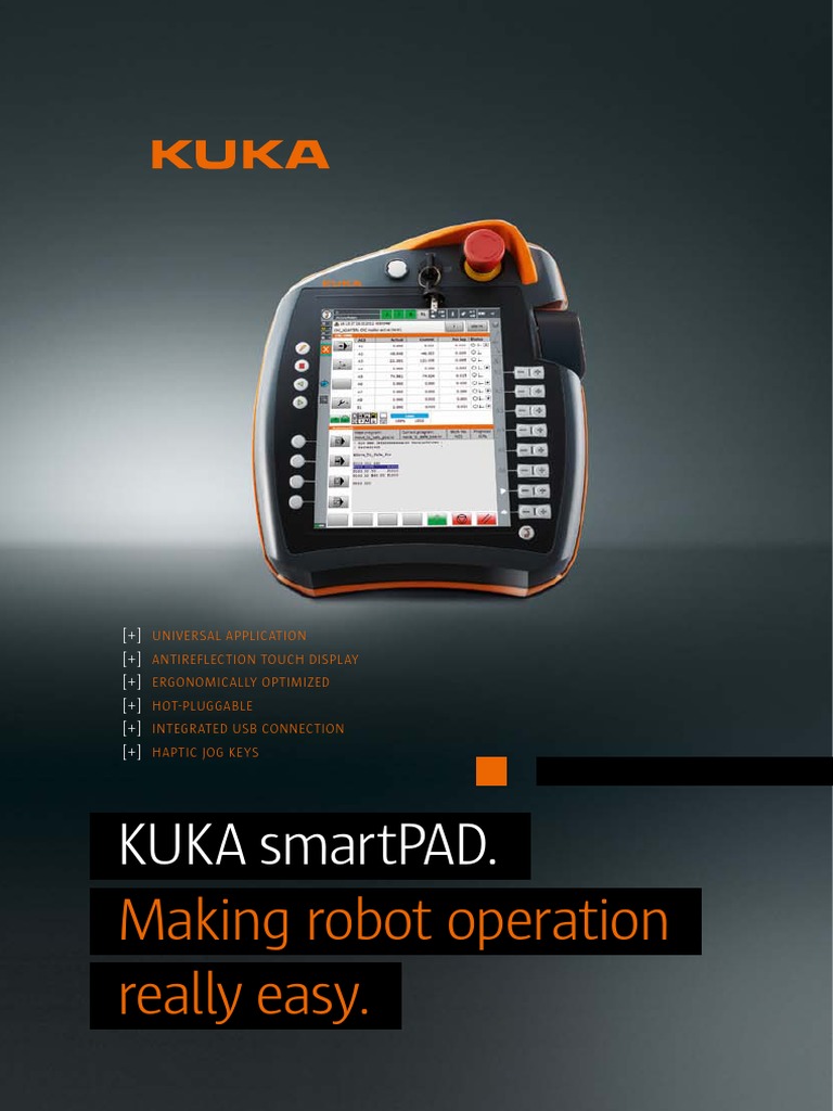 Kuka Smartpad.: Making Robot Operation Really Easy | PDF | Usability | Touchscreen