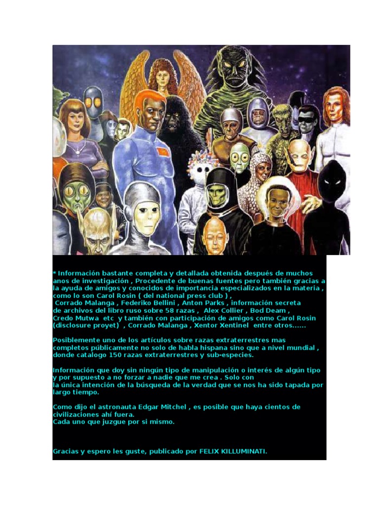 Tipos de Aliens | PDF | Science | Ciencia (general)