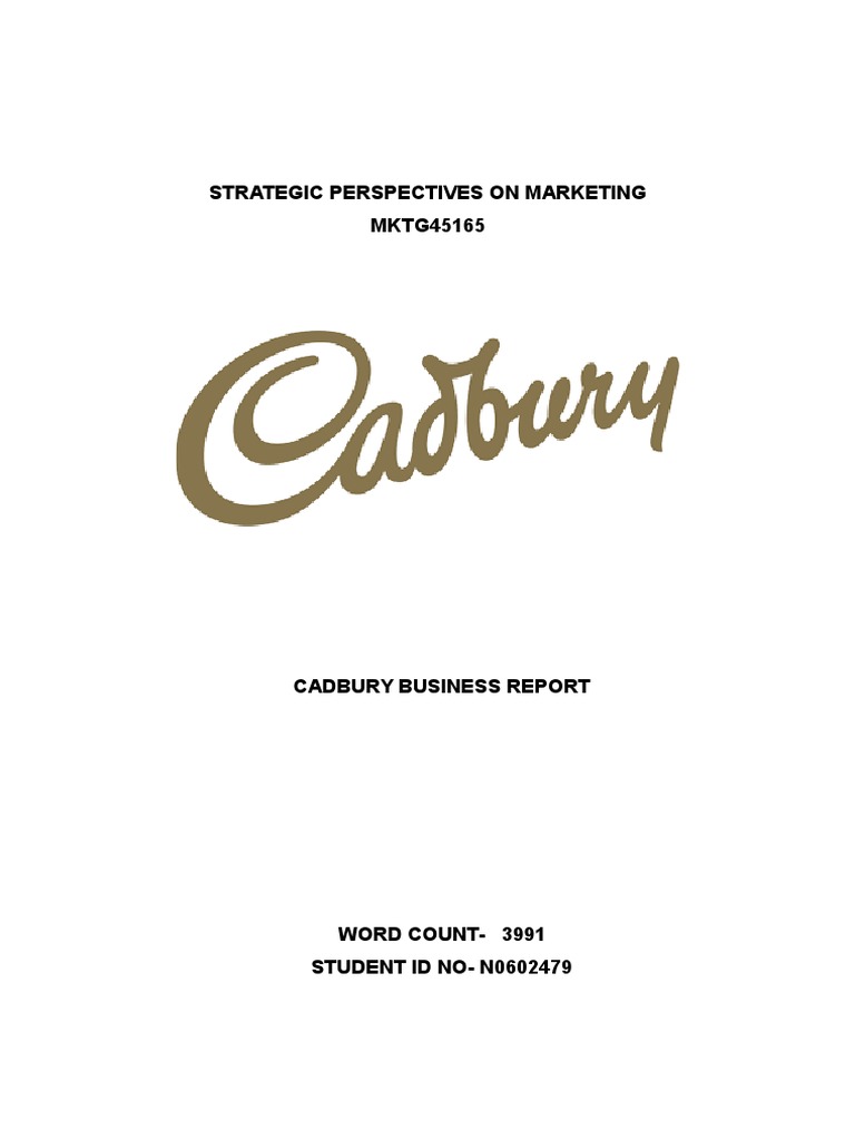 Cadbury Case Study | PDF | Corporate Social Responsibility | Strategic ...
