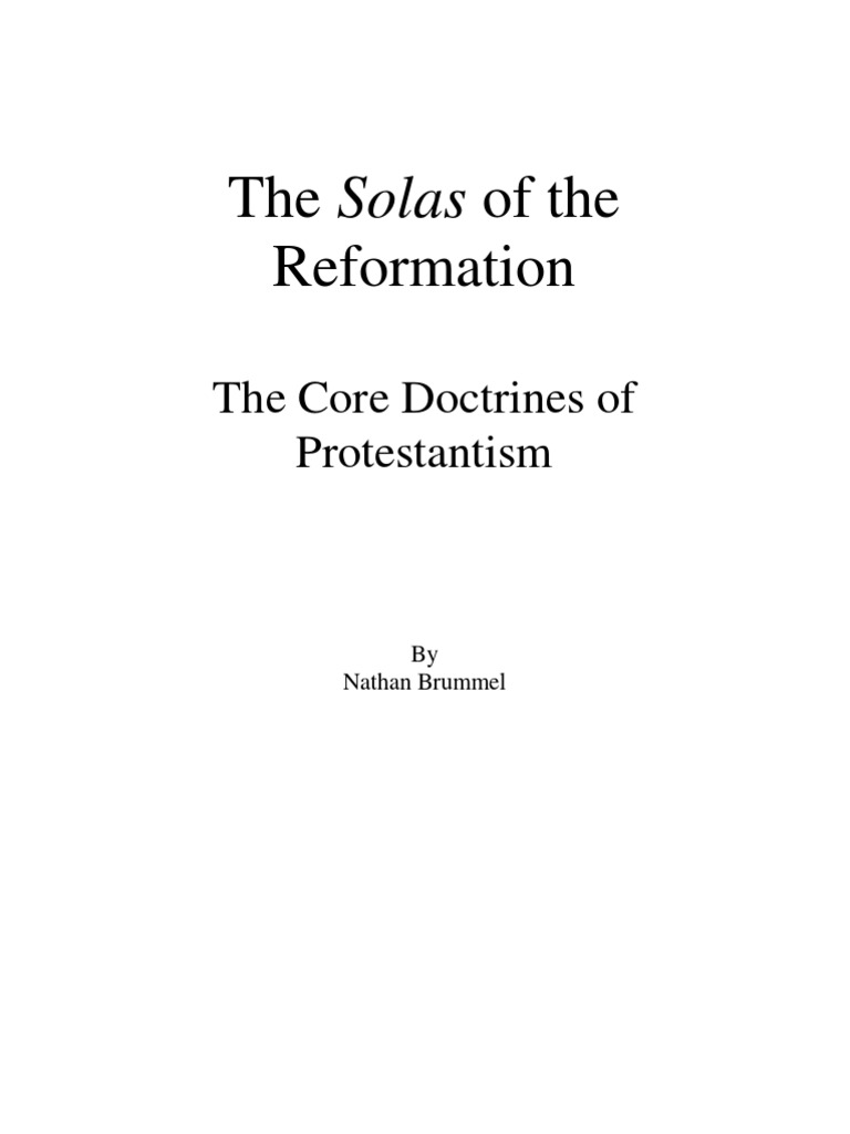 Understanding Sola Fide in Reformation | PDF | Sola Fide ...