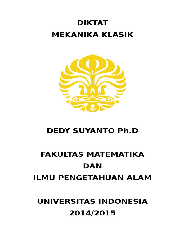 Mekanika Klasik | PDF | Metode & Bahan Ajar | Sains & Matematika