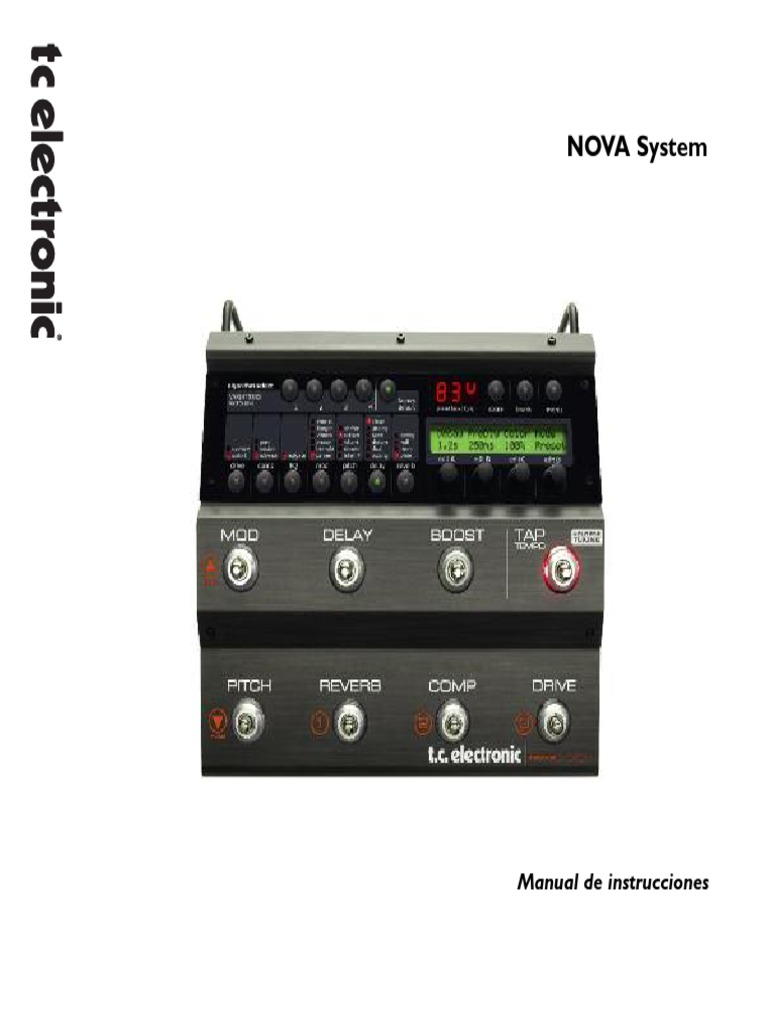 TC Electronic Nova System Manual Spanish | PDF | Altoparlante | Guitarras