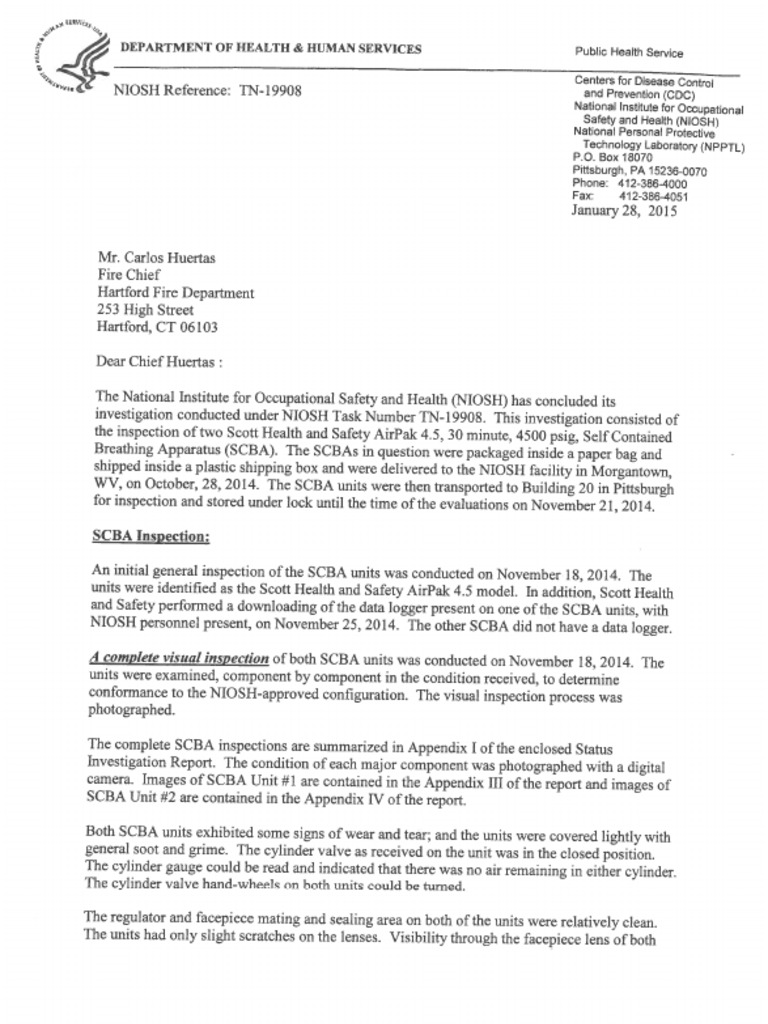NIOSH Report Bell | PDF